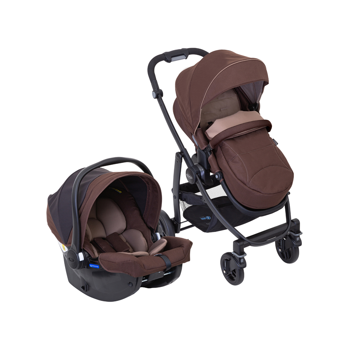 Graco Poussette Evo Duo + Base Snugride black – Bébé Classique